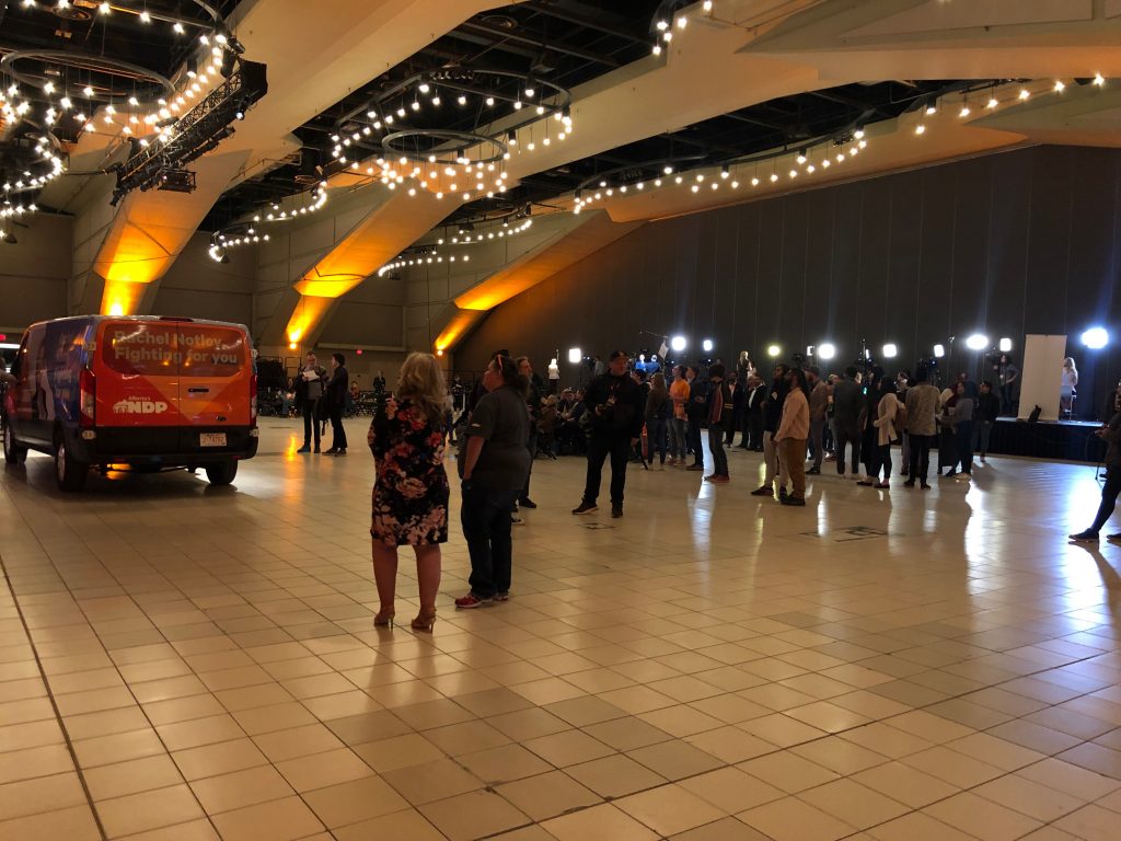 NDP Edmonton headquarters subdued as ballot counting begins - LiveWire ...