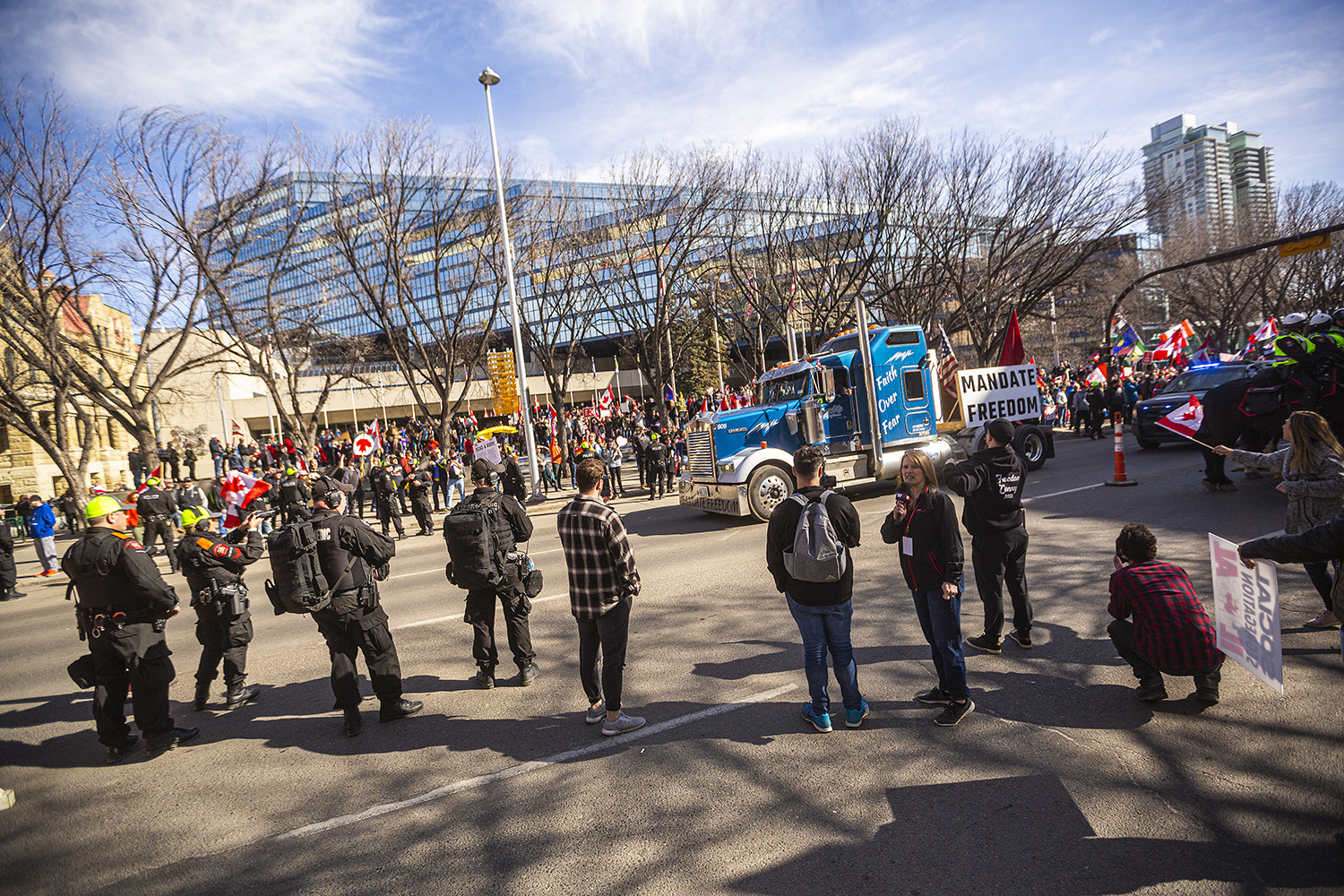 17 Avenue open for business, protests at Central Memorial Park and City ...