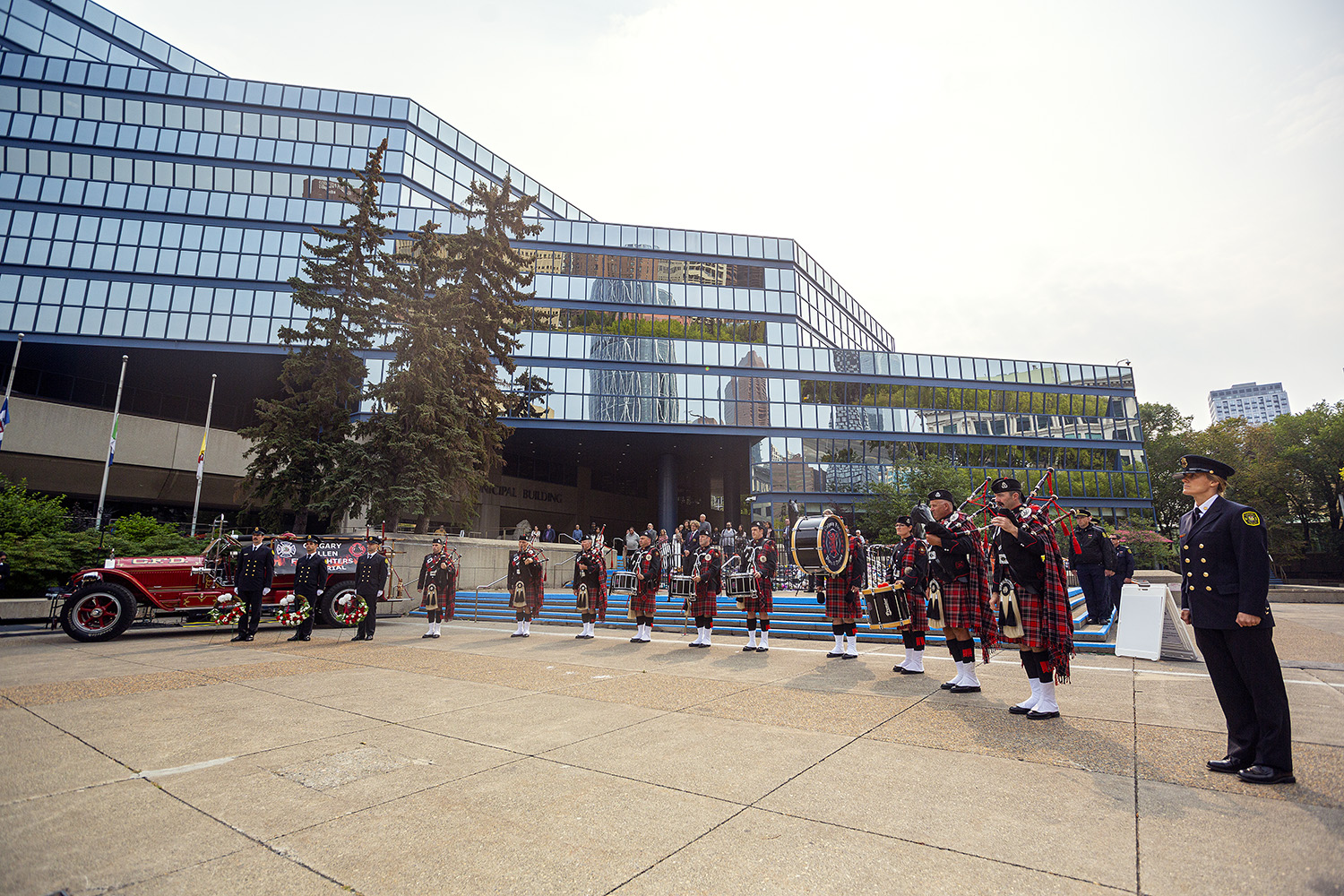 Photos: Calgary memorializes fallen firefighters at City Hall service ...