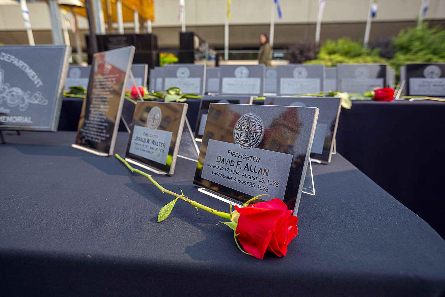 Photos: Calgary memorializes fallen firefighters at City Hall service ...