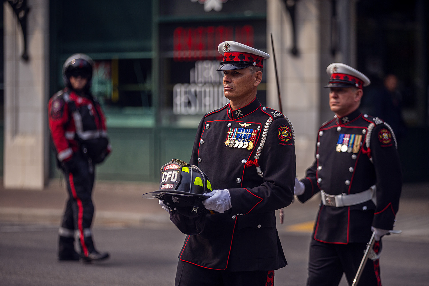 Photos: Calgary memorializes fallen firefighters at City Hall service ...