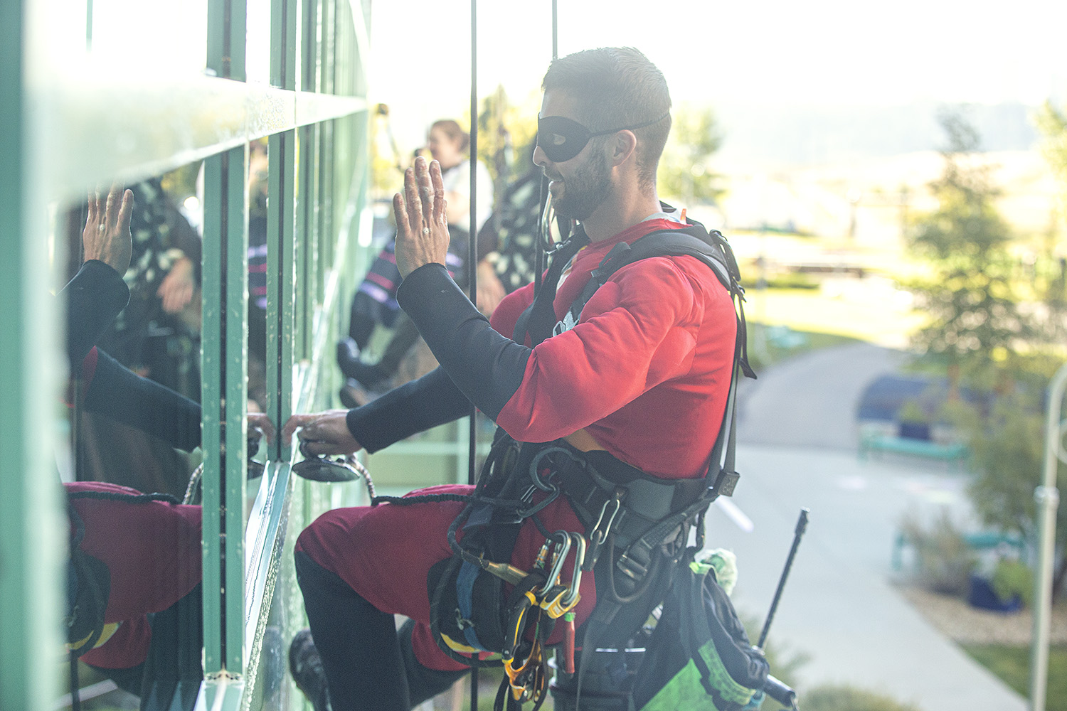 Photos: Window washers the real superheroes for kids at Alberta ...