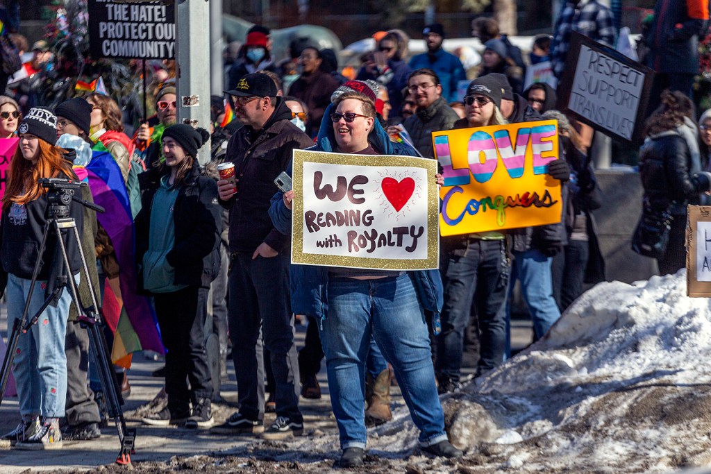 Anti-drag protest and counter protest | LiveWire Calgary