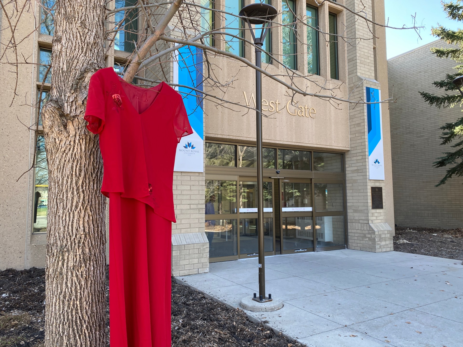 Mount Royal University recognizes Red Dress Day with a campus-wide ...