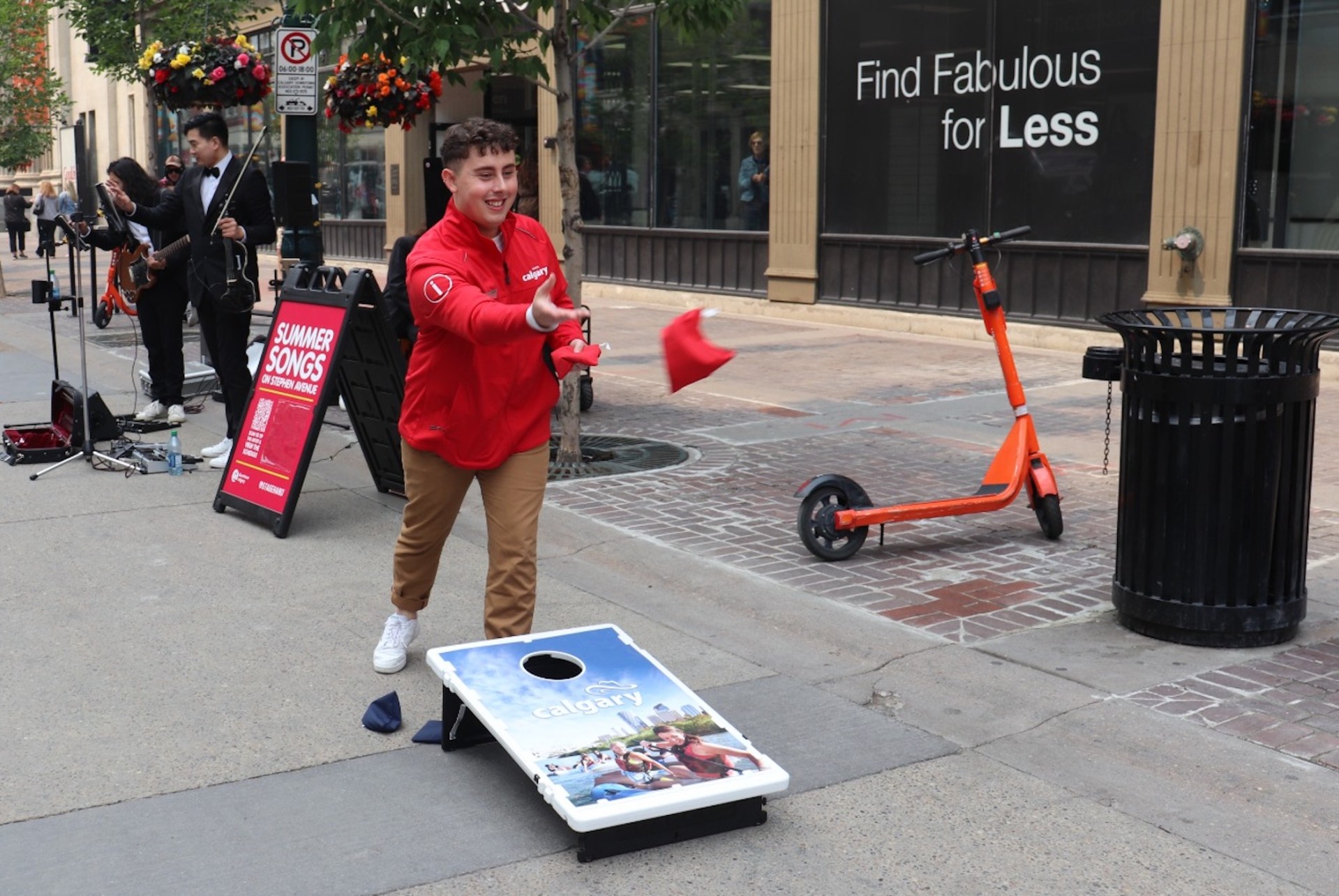 Welcome booth set-up on Stephen Avenue Walk to assist in finding local ...