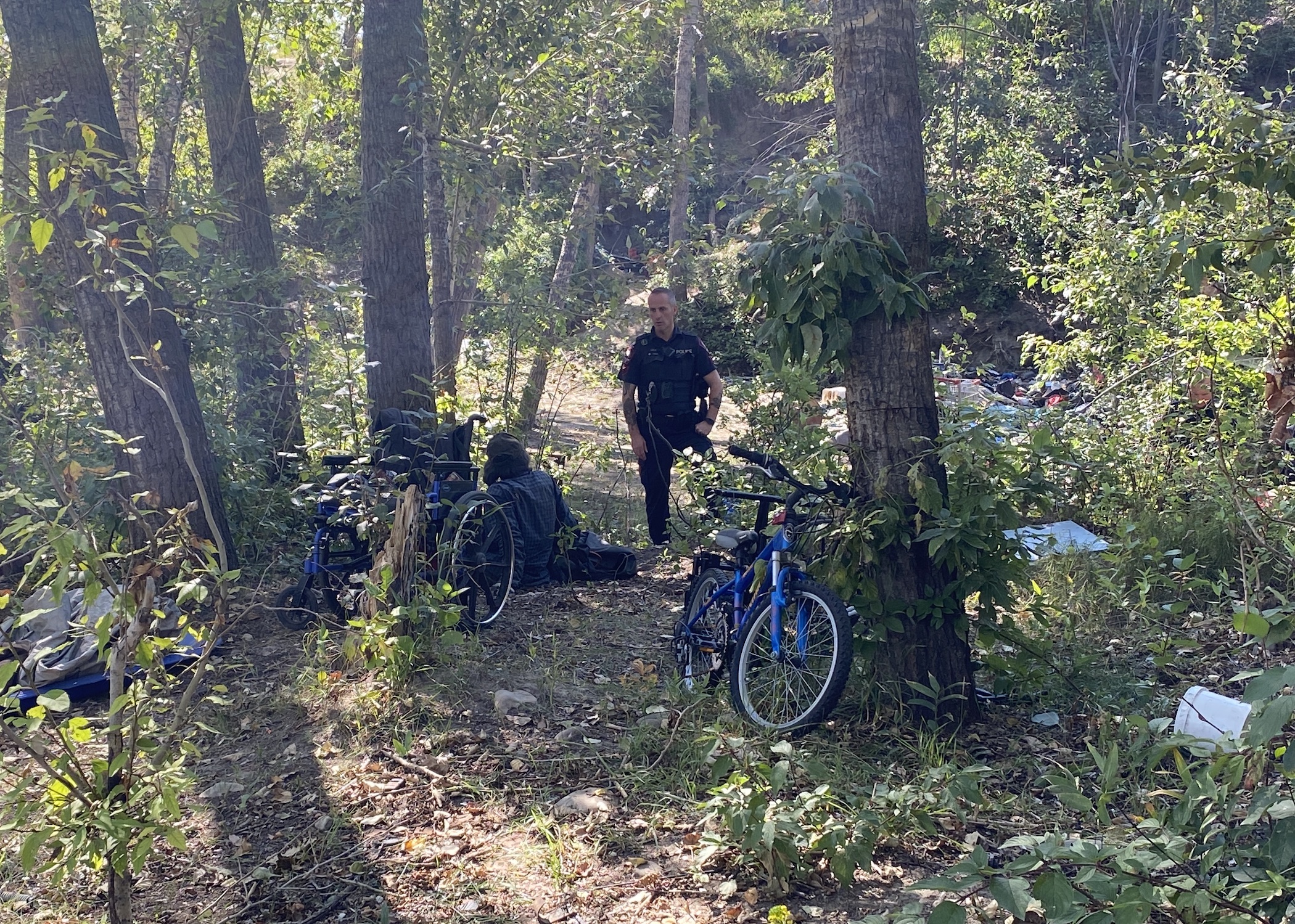 Photos: Calgary police, social agencies sweep long-term encampment in ...