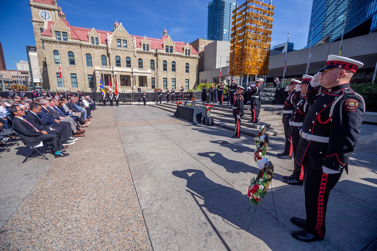Calgary Fire Department adds 12 new names to firefighter memorial ...