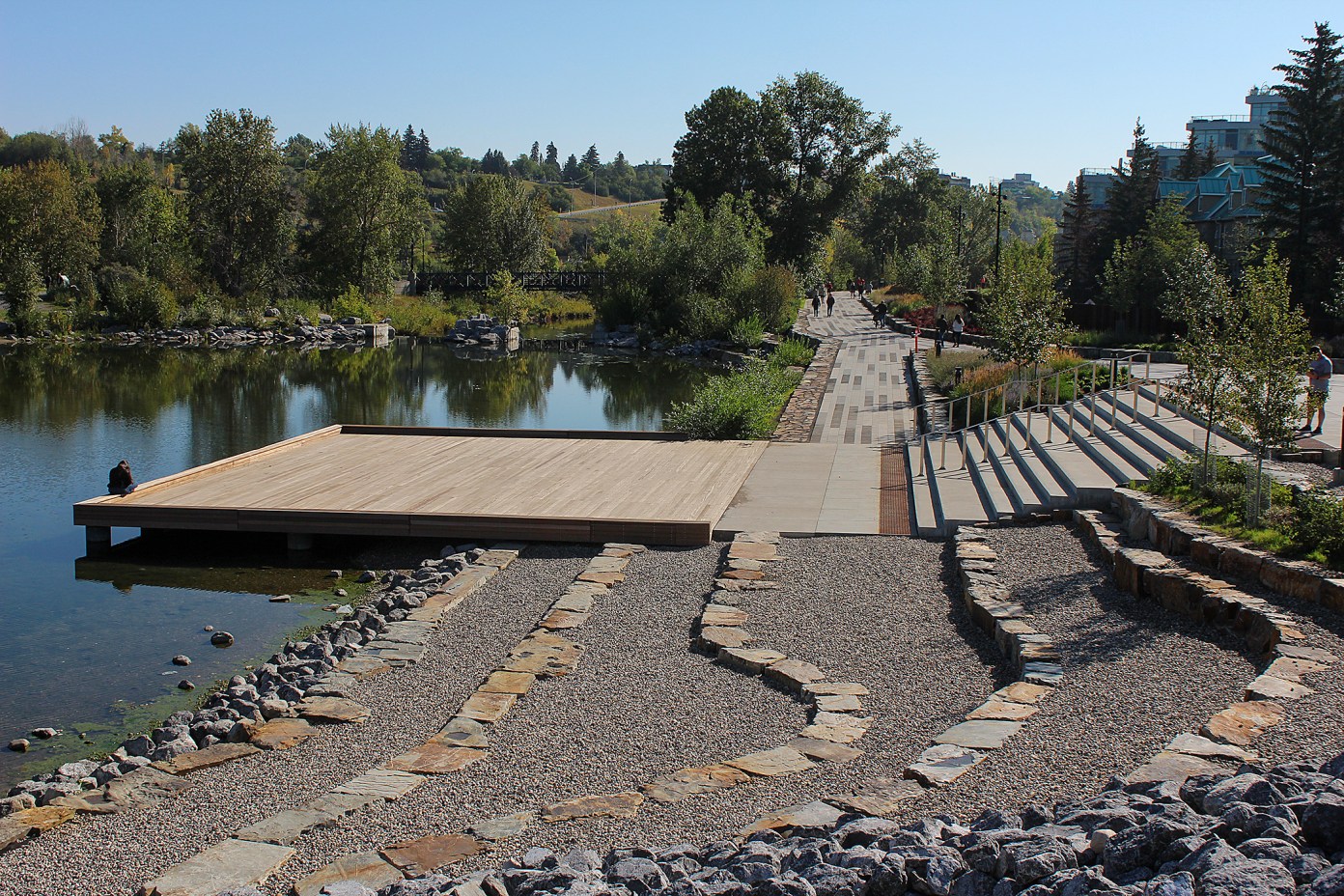 Downtown flood barrier, Eau Claire pathway complete - LiveWire Calgary