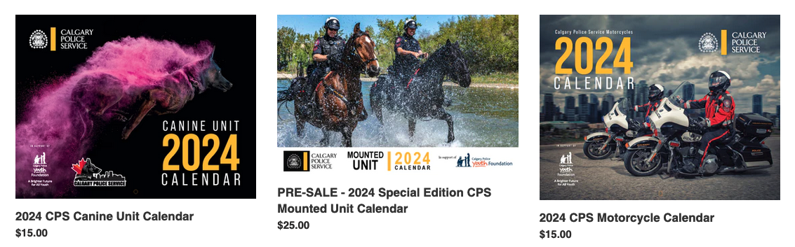 Calgary police, youth foundation release annual fundraising calendars ...