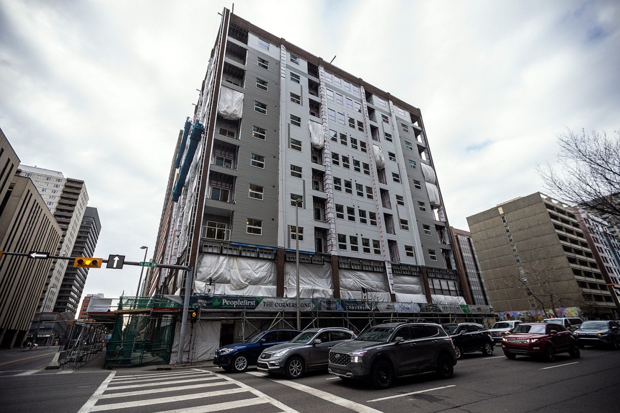Calgary downtown office-to-residential conversion project nears ...