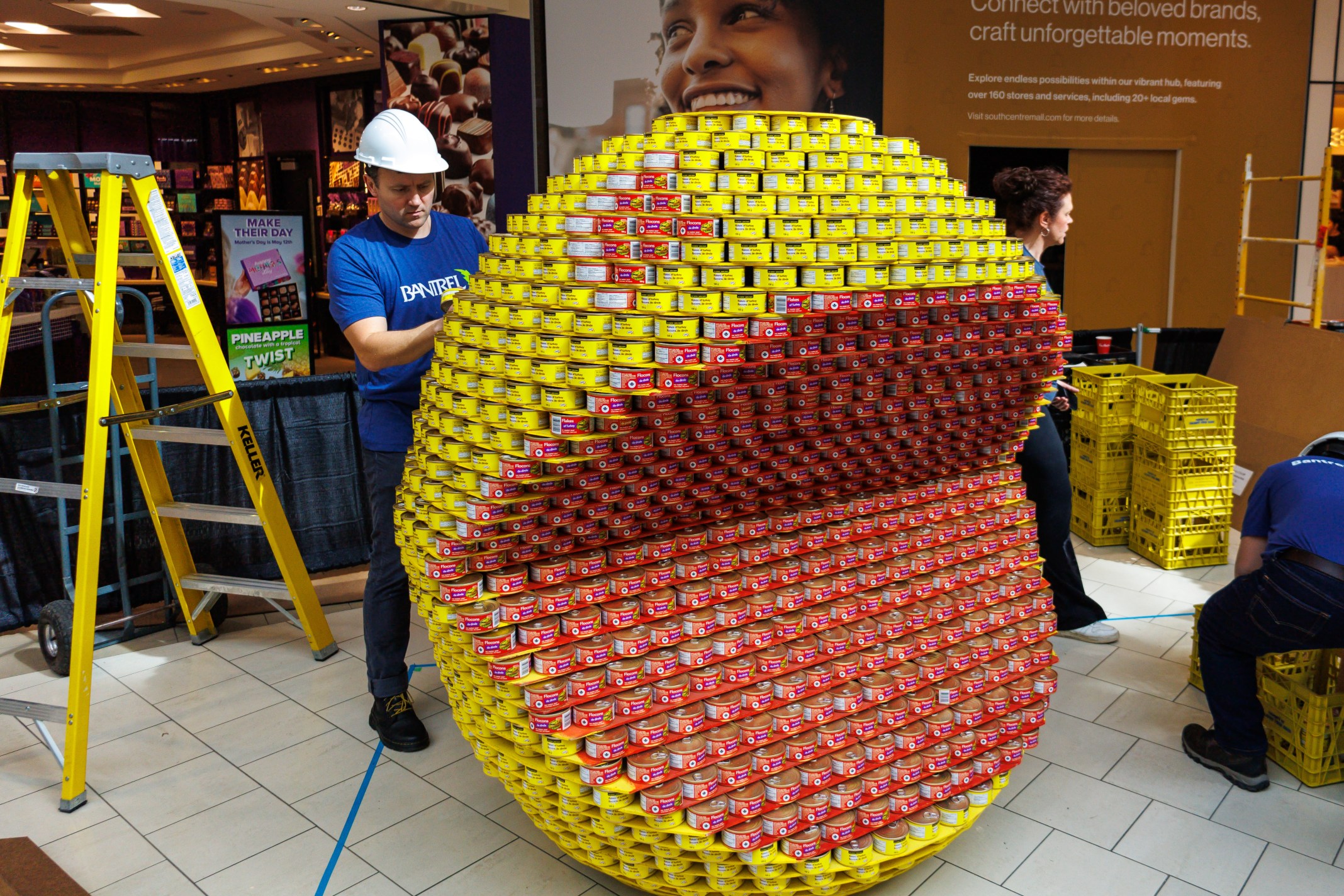 Canstruction celebrates Southcentre’s 50th anniversary with retro game ...