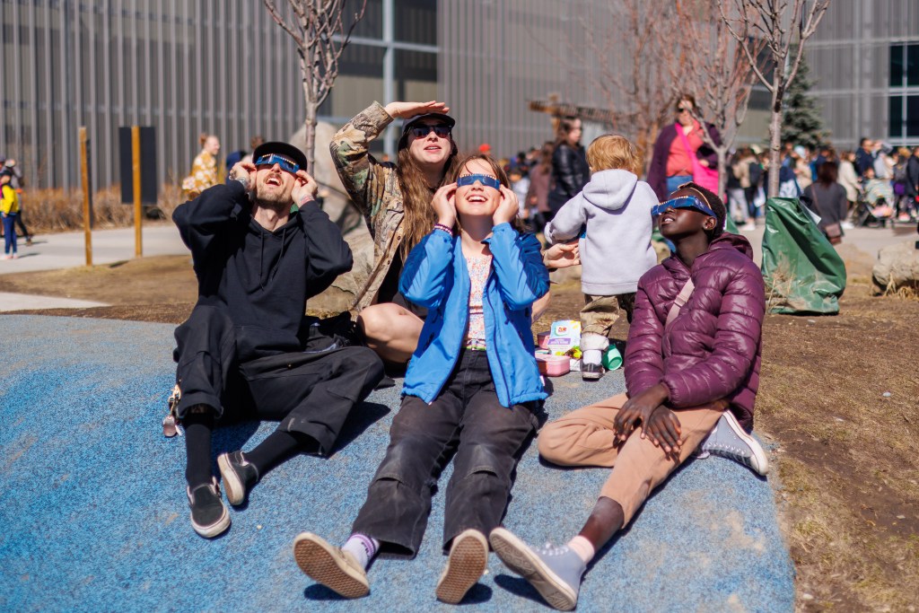 Calgarians pop in to glimpse a partial solar eclipse - LiveWire Calgary