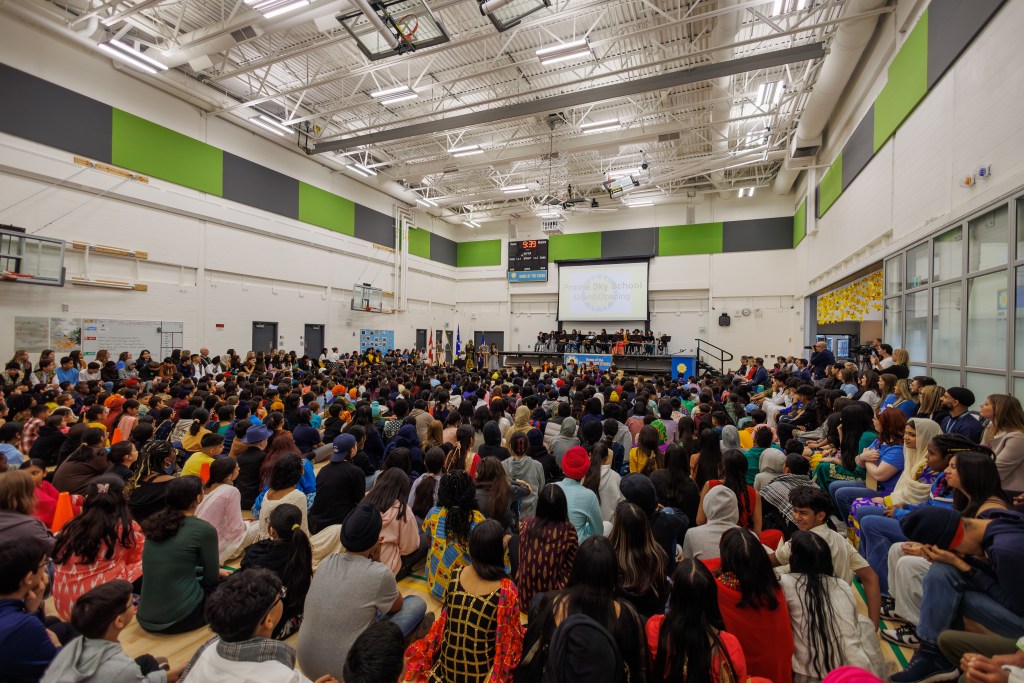 Staff, students and the community celebrate the official opening of ...