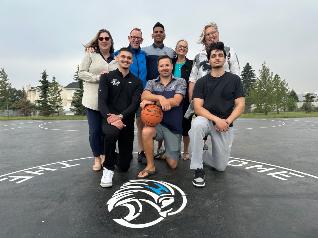 New basketball courts at Dr. Gordon Higgins School serve Rundle ...