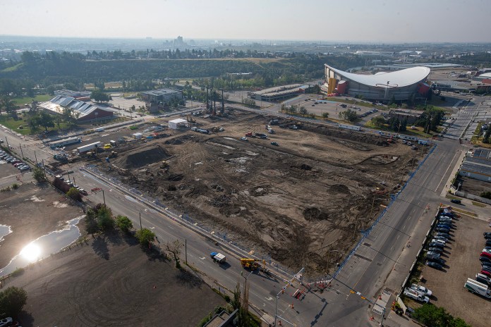 One month in photos: Calgary Event Centre begins construction ...
