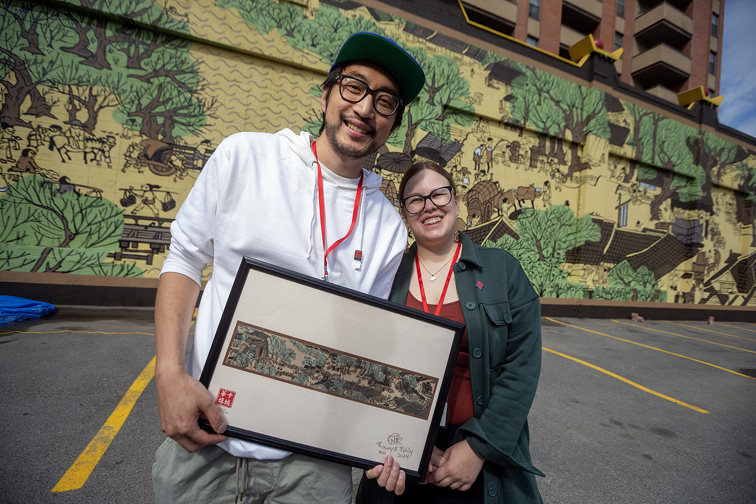New Chinatown mural featuring Bianjing Gate to the City unveiled ...