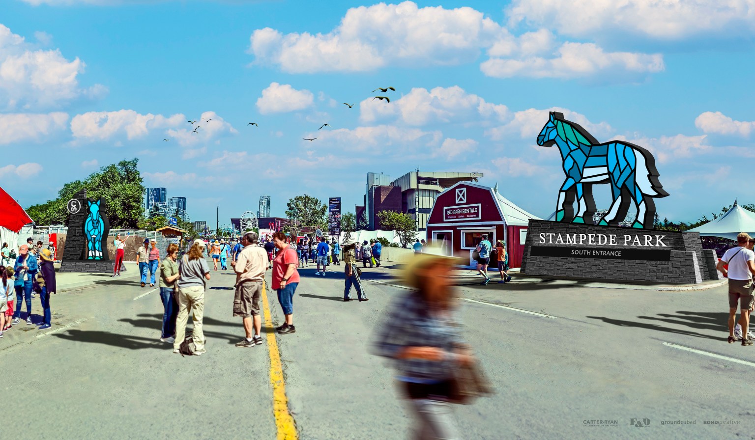 Calgary Stampede to add three new entrance art statues - LiveWire Calgary