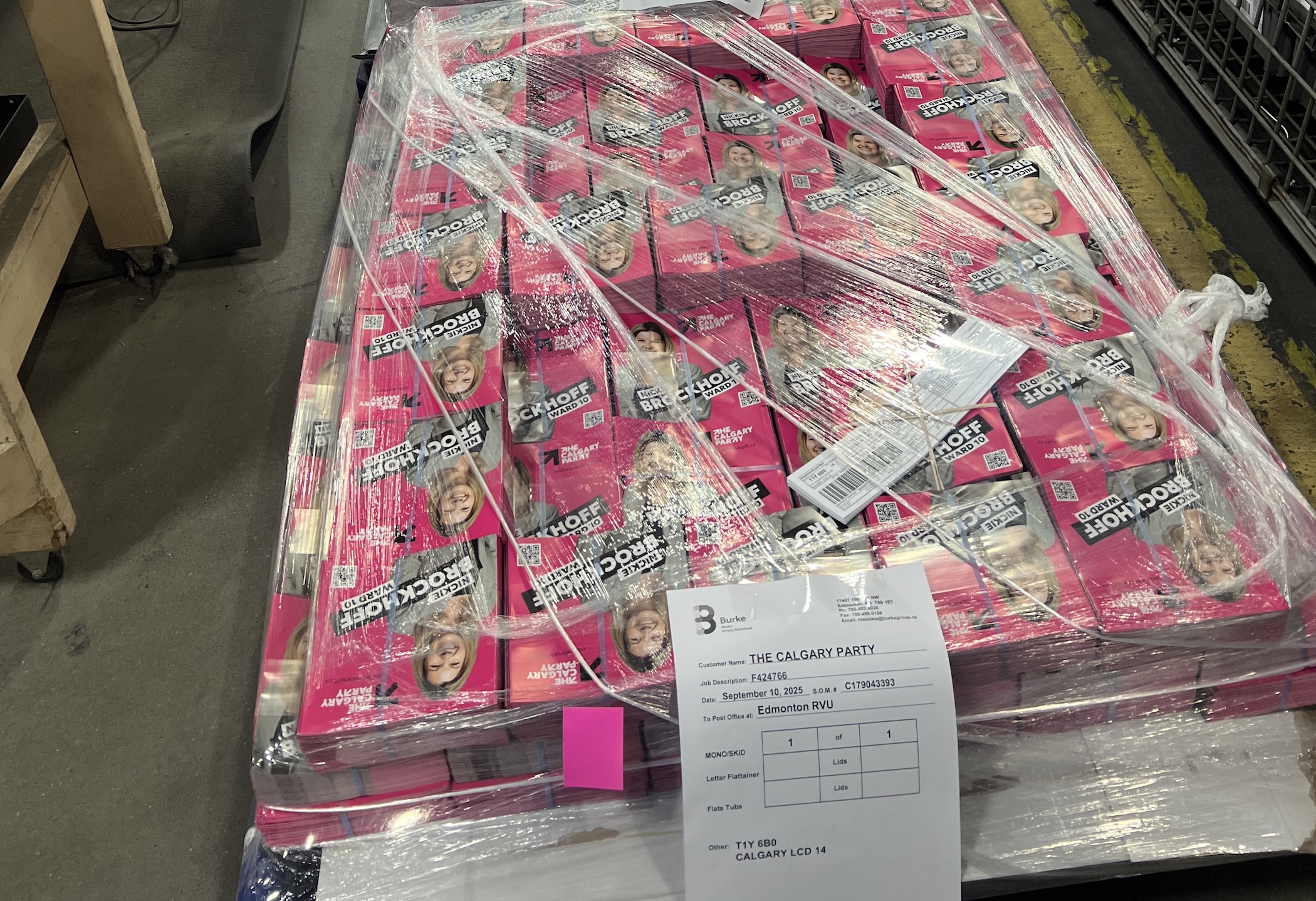 Calgary election materials sit idle during Canada Post labour dispute ...